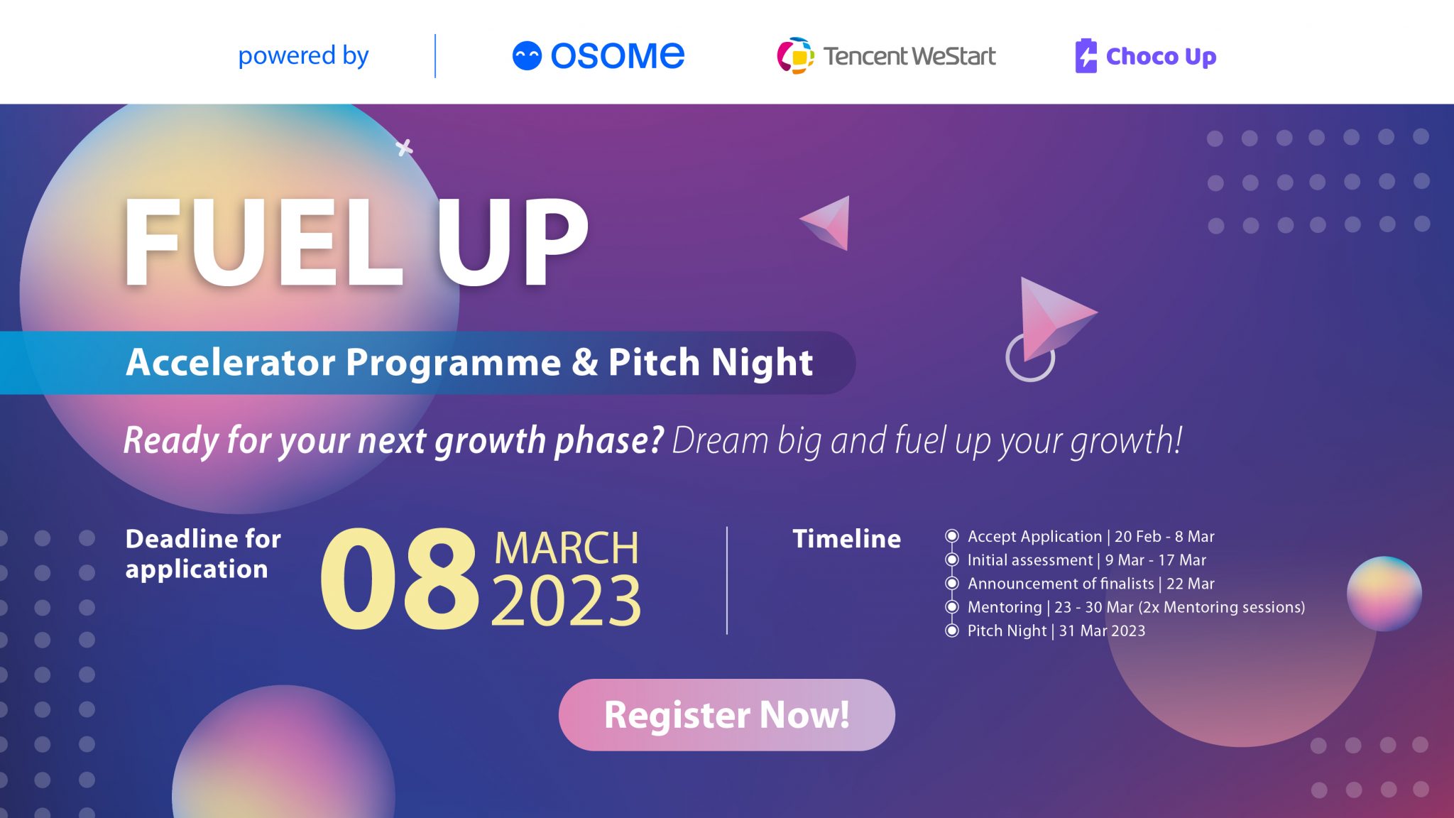 FUEL UP Accelerator Programme - StartmeupHK