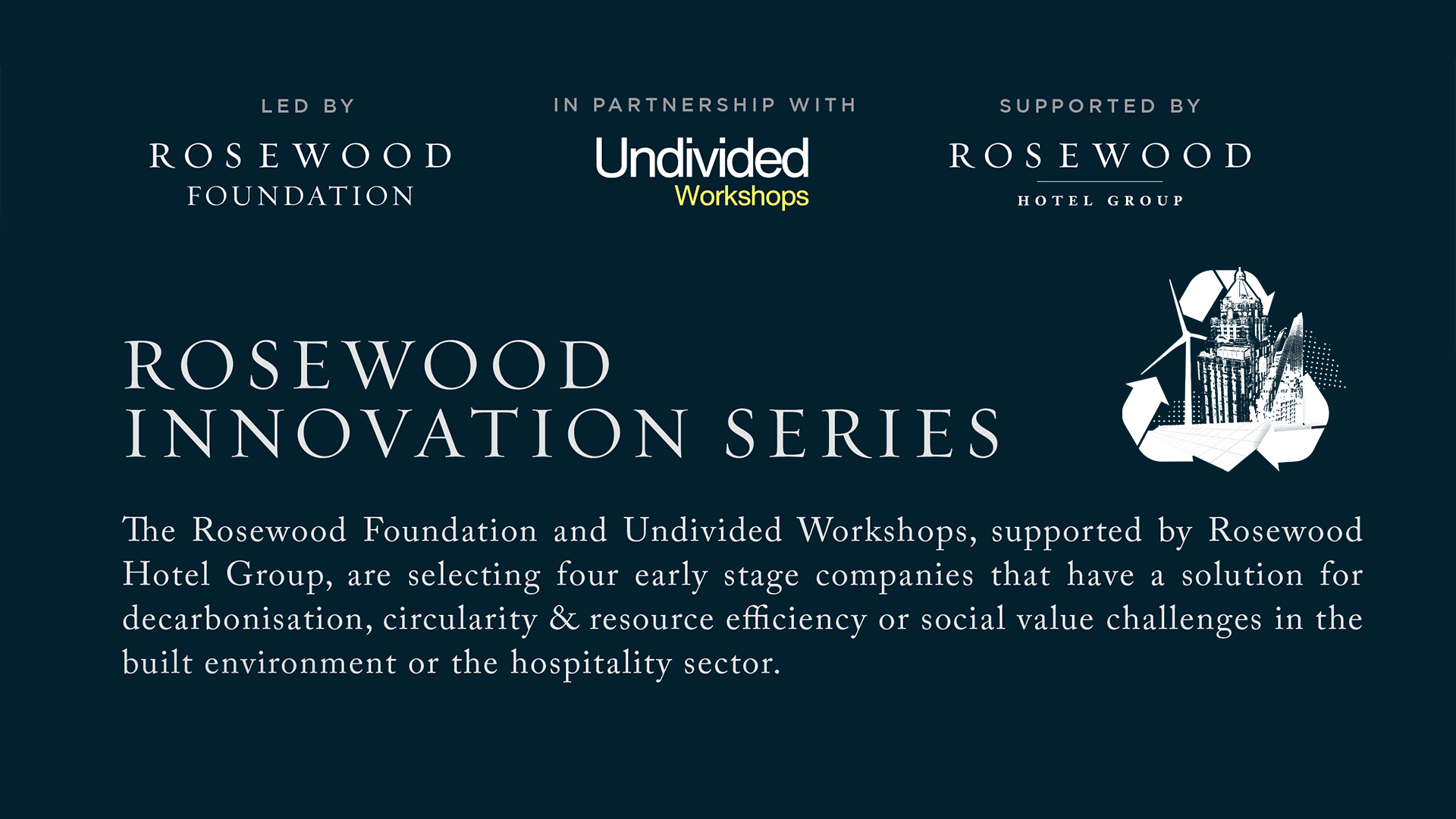 Rosewood Innovation Series - StartmeupHK