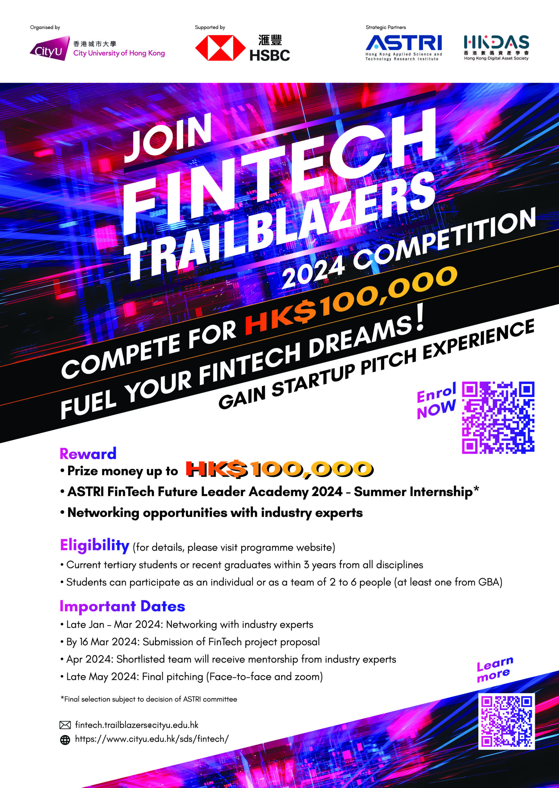 Join the FinTech Trailblazers 2024 Competition! 【FinTech Programme for university students of ...