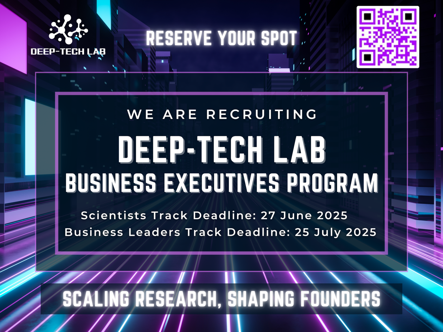 Deep-Tech Lab Business Executives Program - StartmeupHK